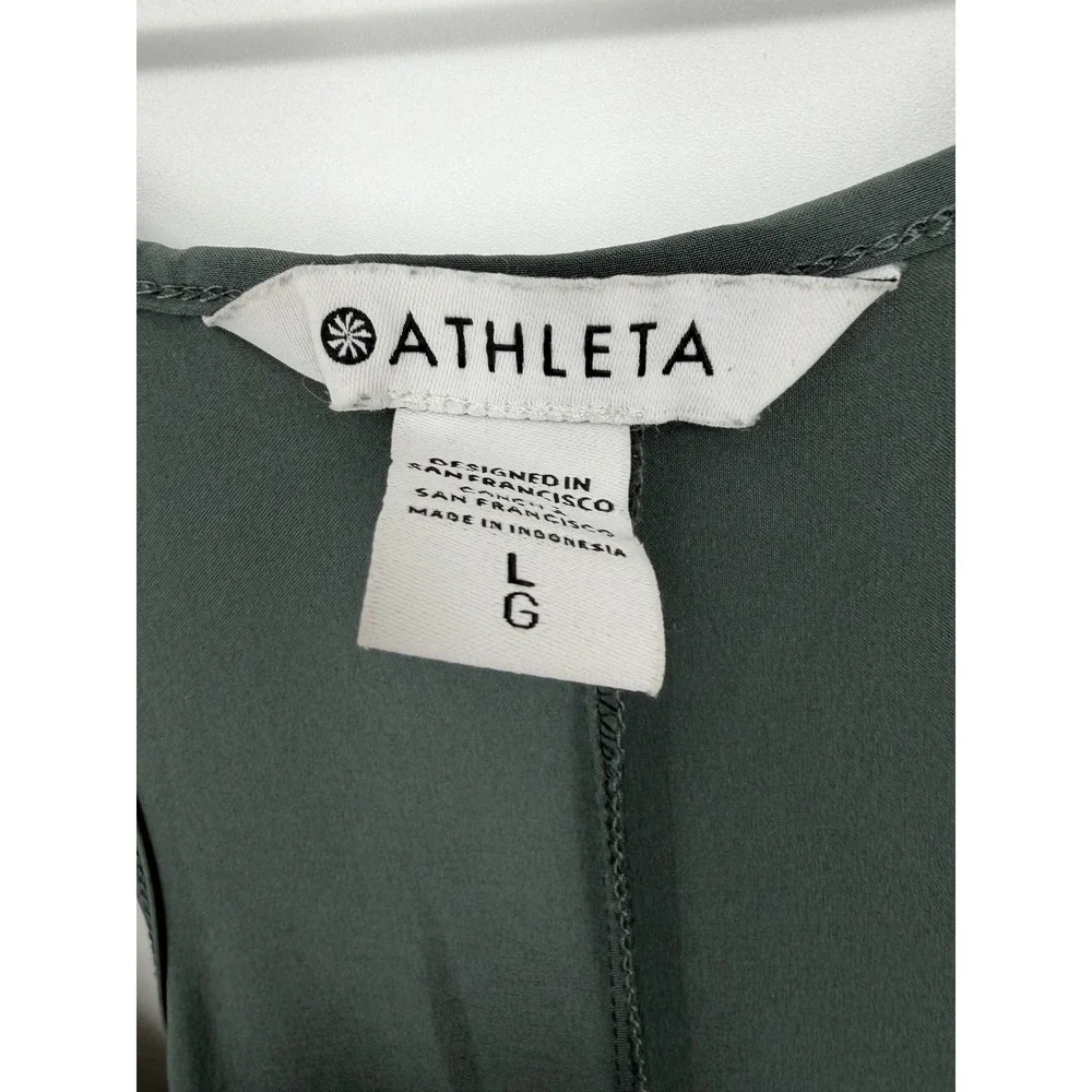 Athleta | Dresses | Athleta Presidio Traveler Dress Large Gray ...